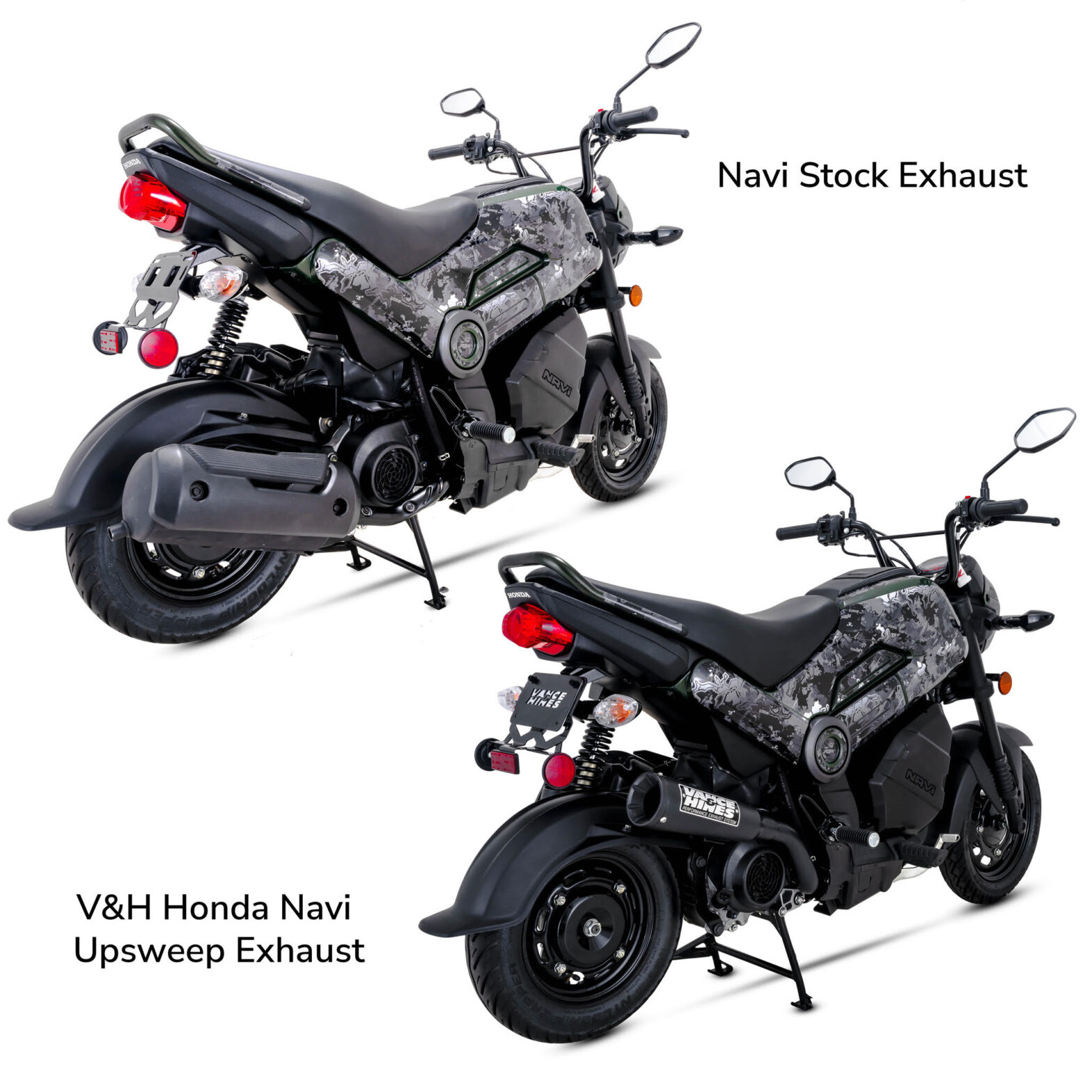 Navi Upsweep Exhaust - Vance & Hines